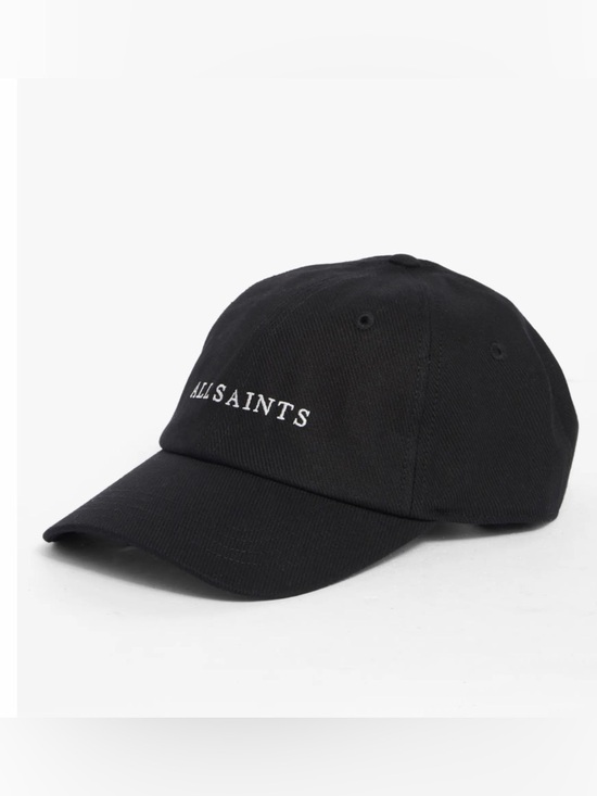 All Saints | Accessories | All Saints Black Embroidered Logo Cap | Poshmark